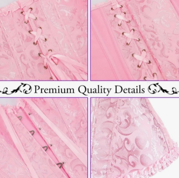 Tops | Alivilay Fashion Womens Vintage Lace Boned Renaissance Corset ...